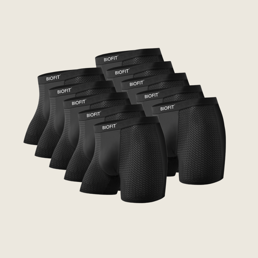 BIOFIT Essentials Boxer Briefs Black | 5 Pack + 5 FREE – Biofit
